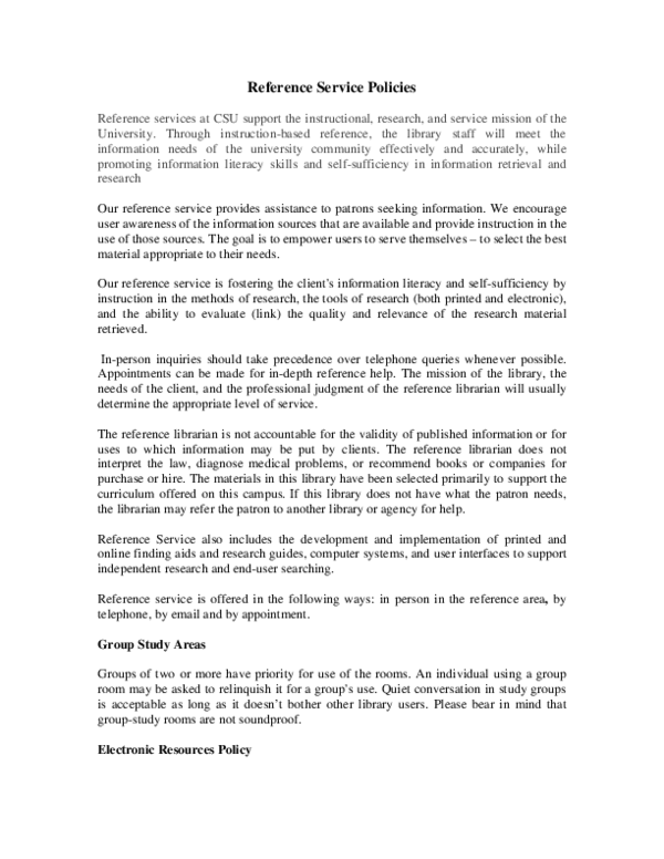 (PDF) Reference Service Policies | Janet Easley - Academia.edu