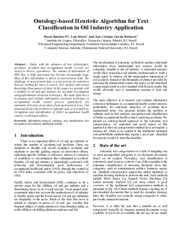 (PDF) Ontology-based Heuristic Algorithm for Text Classification in Oil ...