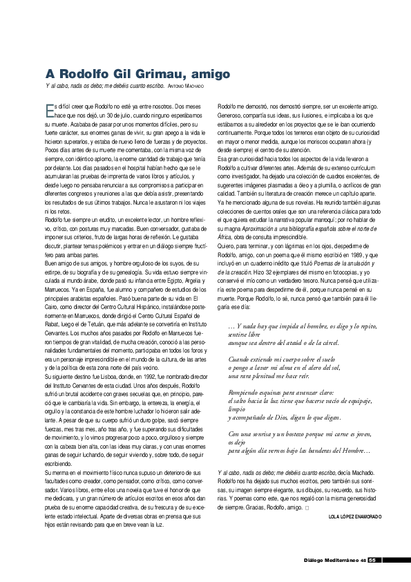 (PDF) A Rodolfo Gil Grimau, amigo