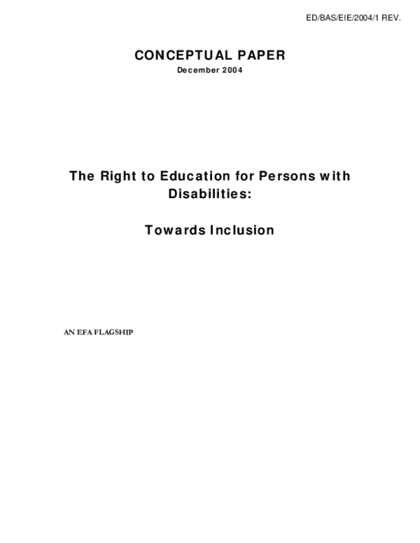 (PDF) Disability Flagship Paper