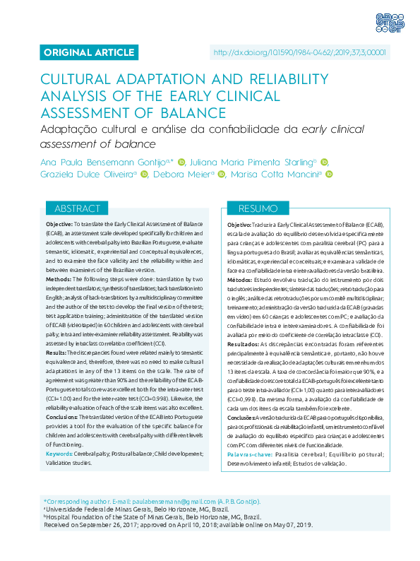 (PDF) Cultural Adaptation and Reliability Analysis of the Modified Dyspnea Index for the ...