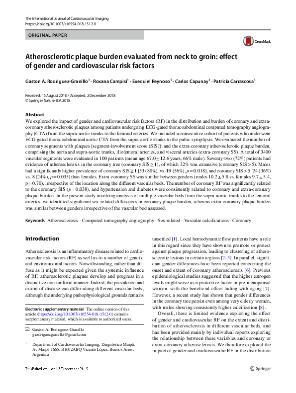 (PDF) Atherosclerotic plaque burden evaluated from neck to groin ...