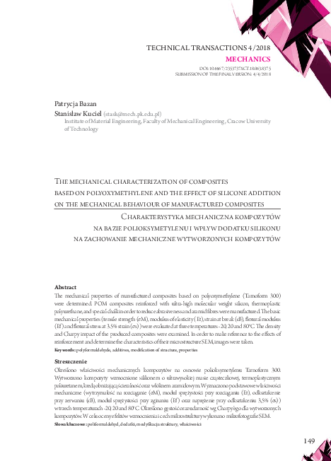 (PDF) The mechanical characterization of composites based on ...