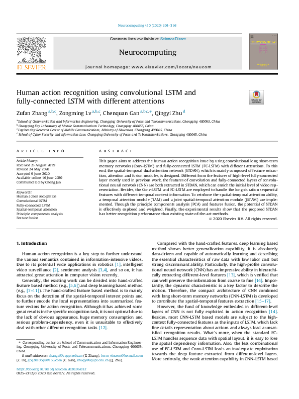 Pdf Human Action Recognition Via Spatial Temporal Dual Attention