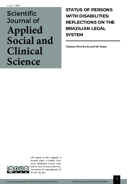 (PDF) STATUS OF PERSONS WITH DISABILITIES: Reflections on the Brazilian ...