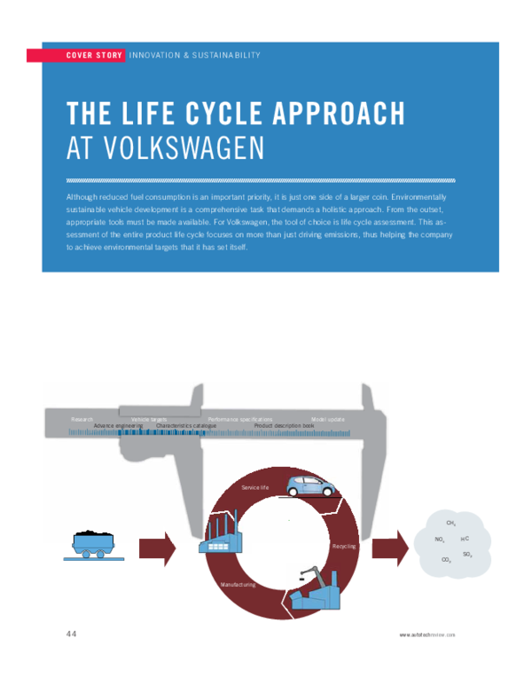 (PDF) The Life Cycle Approach at Volkswagen
