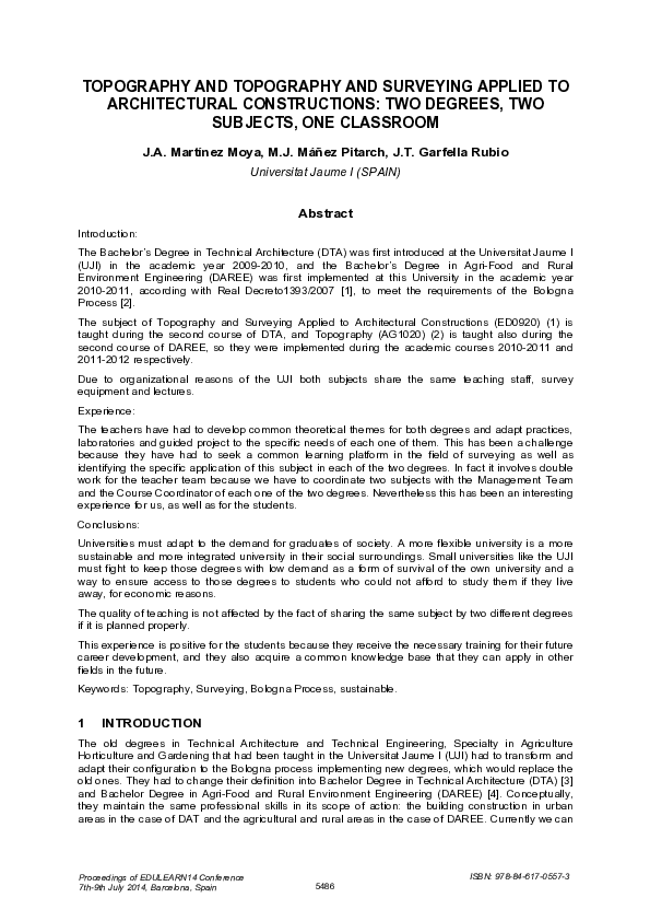 (PDF) 2014. Topography and Topography and Surveying Applied to ...