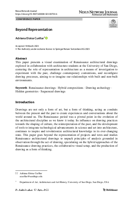 (PDF) Beyond Representation