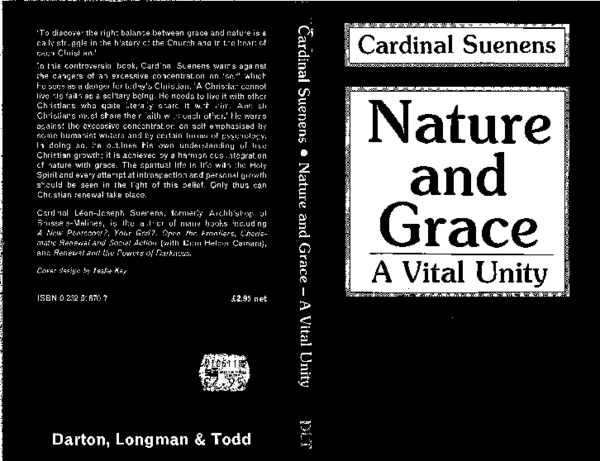 (PDF) "Nature and Grace A Vital Unity" by Cardinal Léon Joseph Suenens