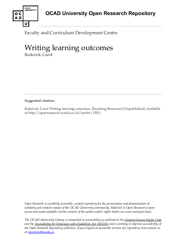 (PDF) Aligning Learning Outcomes with Teaching
