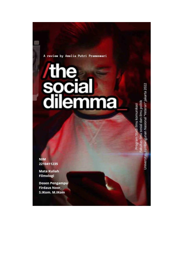 (PDF) REVIEW FILM THE SOCIAL DILEMMA 2020