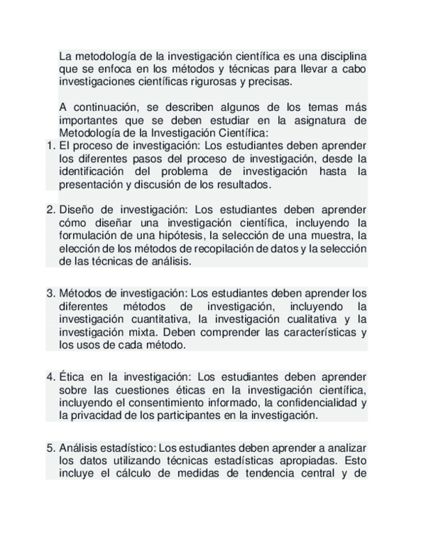 (PDF) Propuesta Pedagogica para La Metodologia de La Investigacion Cientifica
