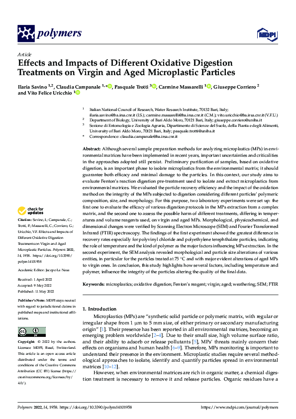 (PDF) Effects and Impacts of Different Oxidative Digestion Treatments ...