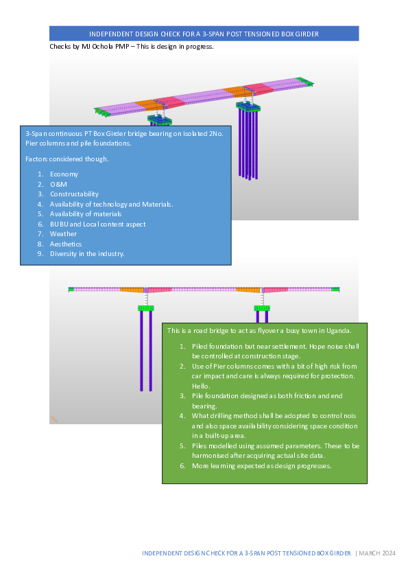 (PDF) INDEPENDENT DESIGN CHECK FOR A 3-SPAN POST TENSIONED BOX GIRDER