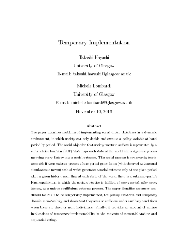 Pdf Temporary Implementation