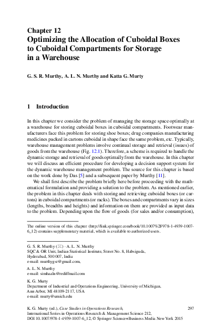 (PDF) Optimizing the Allocation of Cuboidal Boxes to Cuboidal ...