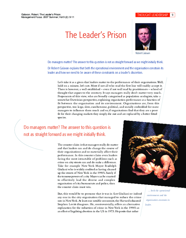 (PDF) The Leader's Prison