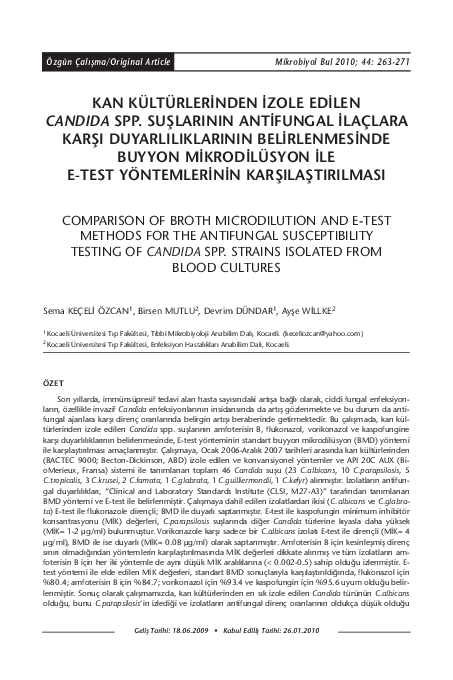 (PDF) [Comparison of broth microdilution and E-test methods for the ...