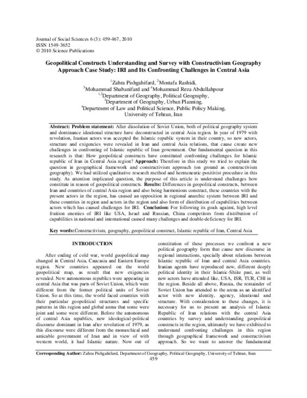 (PDF) Geopolitical Constructs Understanding and Survey with ...