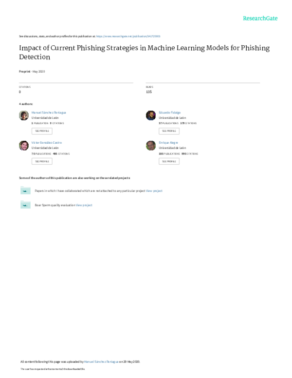 (PDF) Impact of Current Phishing Strategies in Machine Learning Models ...