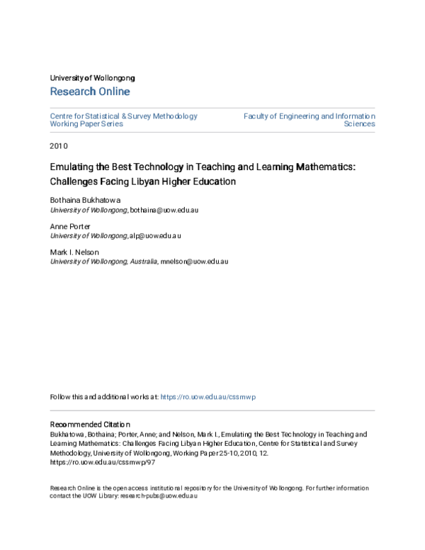 (PDF) Emulating the Best Technology in Teaching and Learning ...