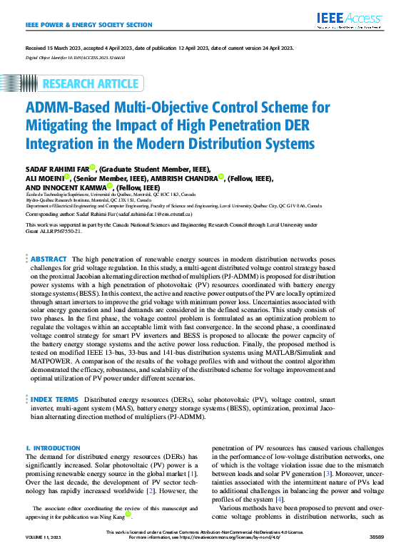 (PDF) ADMM-based Multi-Objective Control Scheme for Mitigating the Impact of High Penetration ...