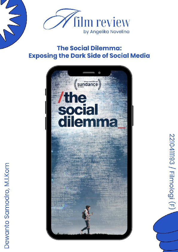 (PDF) The Social Dilemma: Exposing the Dark Side of Social Media