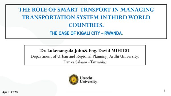 (PDF) The Role of Smart Transport in Managing Transportation System in ...
