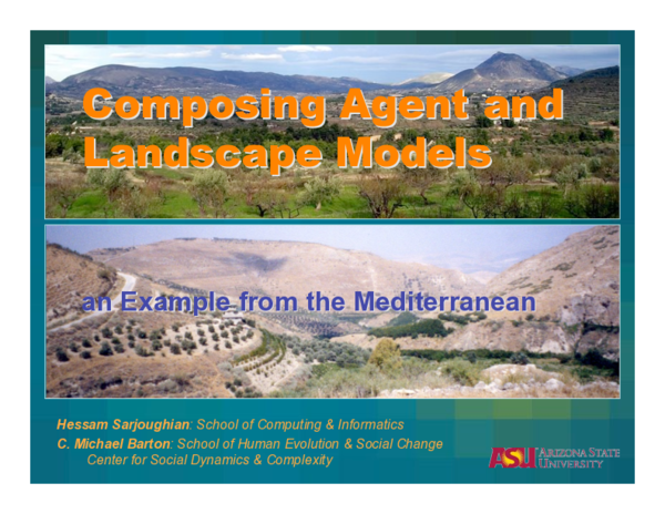 (PDF) Composing Agent and Landscape Models: An Example from the Mediterranean | Hessam ...
