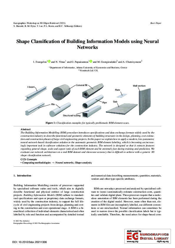(PDF) Shape Classification of Building Information Models using Neural ...