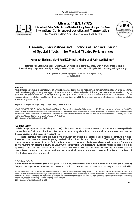 (PDF) Elements, Specifications and Functions of Technical Design of ...