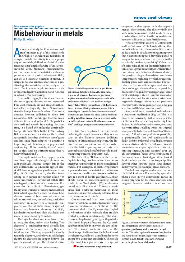 (PDF) Misbehaviour in metals