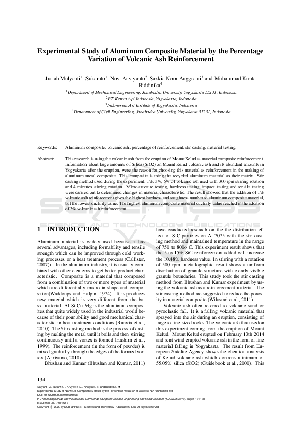 (PDF) Experimental Study of Aluminum Composite Material by the ...