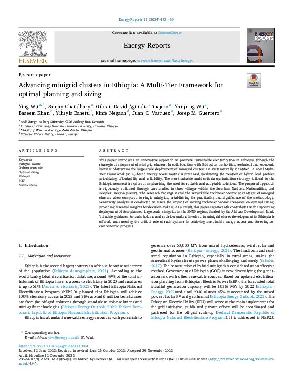 (PDF) Multi-Criteria Evaluation for Optimal Planning of Minigrid Clusters in Ethiopia | Yiheyis ...