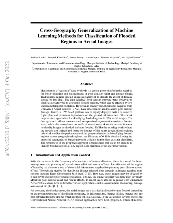 (PDF) Cross-Geography Generalization of Machine Learning Methods for ...