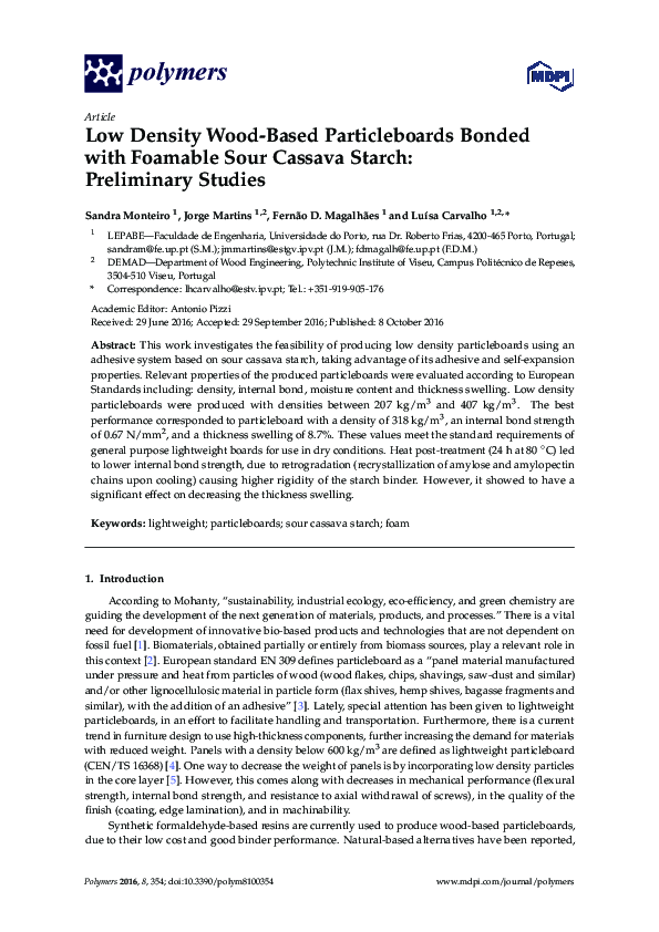 (PDF) Low Density Wood-Based Particleboards Bonded with Foamable Sour ...