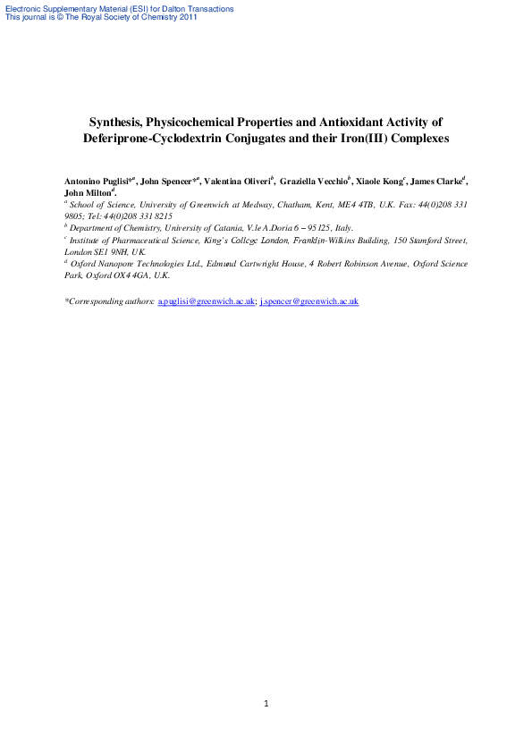 (PDF) Synthesis, physicochemical properties and antioxidant activity of ...