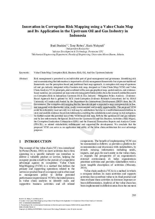 (PDF) Corruption Risk Mapping in Oil & Gas Industry
