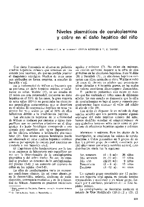(PDF) Niveles plasmáticos de ceruloplasmina y cobre en el daño hepático ...