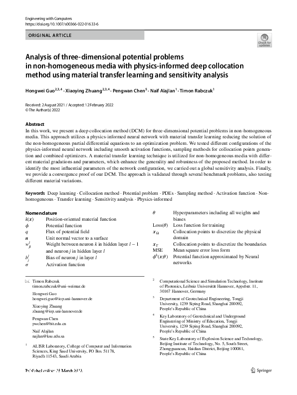 (PDF) Analysis of three-dimensional potential problems in non ...