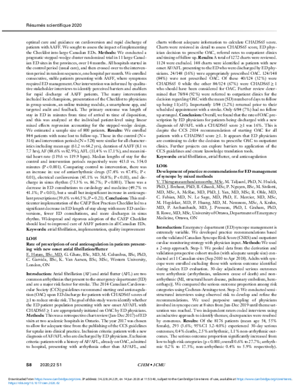 (PDF) LO06: Development of practice recommendations for ED management ...