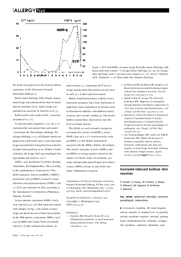 (PDF) Isoniazid‐induced bullous skin reaction