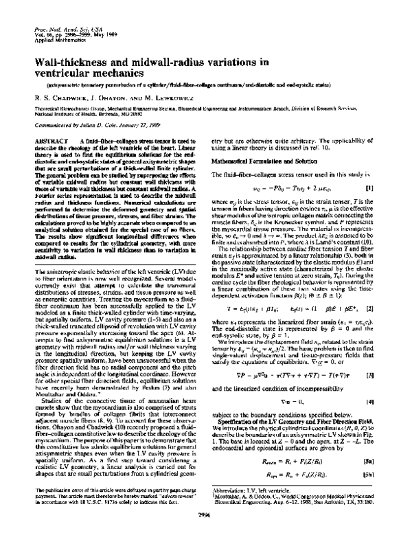 (PDF) Wall-thickness and midwall-radius variations in ventricular ...