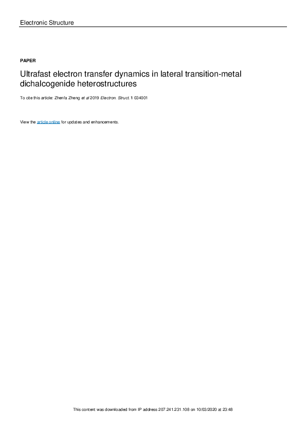 (PDF) Ultrafast Charge Transfer in Perovskite Nanowire/2D Transition Metal Dichalcogenide ...