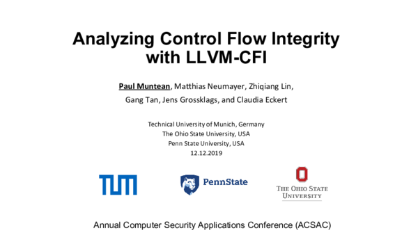 Pdf Analyzing Control Flow Integrity With Llvm Cfi