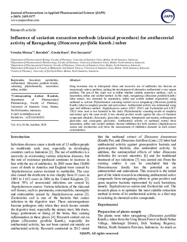 (PDF) Influence of variation extraction methods (classical procedure ...