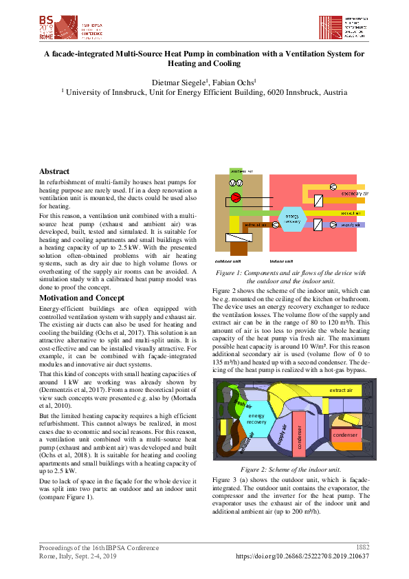 (PDF) A facade-integrated Multi-Source Heat Pump in combination with a ...