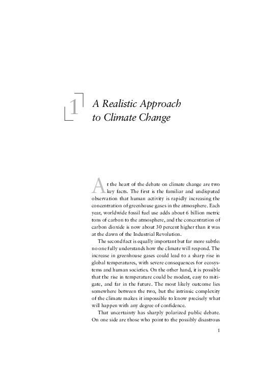 (PDF) A realistic approach to climate change