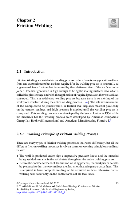 (PDF) Friction Welding