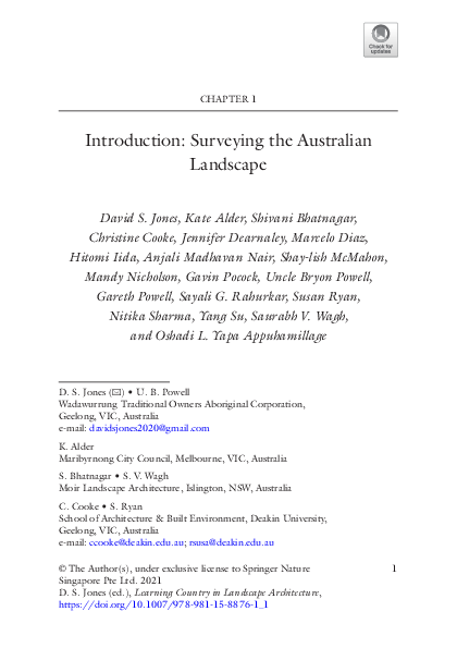(PDF) Introduction: Surveying the Australian Landscape